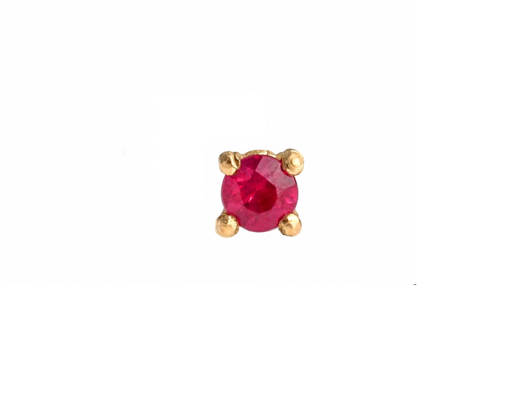 LITTLE RUBY - Solid Gold Earrings | Danai Giannelli